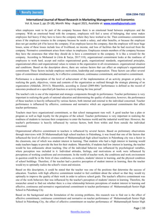 THE EFFECTS OF AFFECTIVE COMMITMENT, CONTINUOUS COMMITMENT AND ...