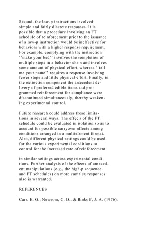 THE EFFECTS OF A HIGH-PROBABILITY INSTRUCTION SEQUENCEAND RE.docx