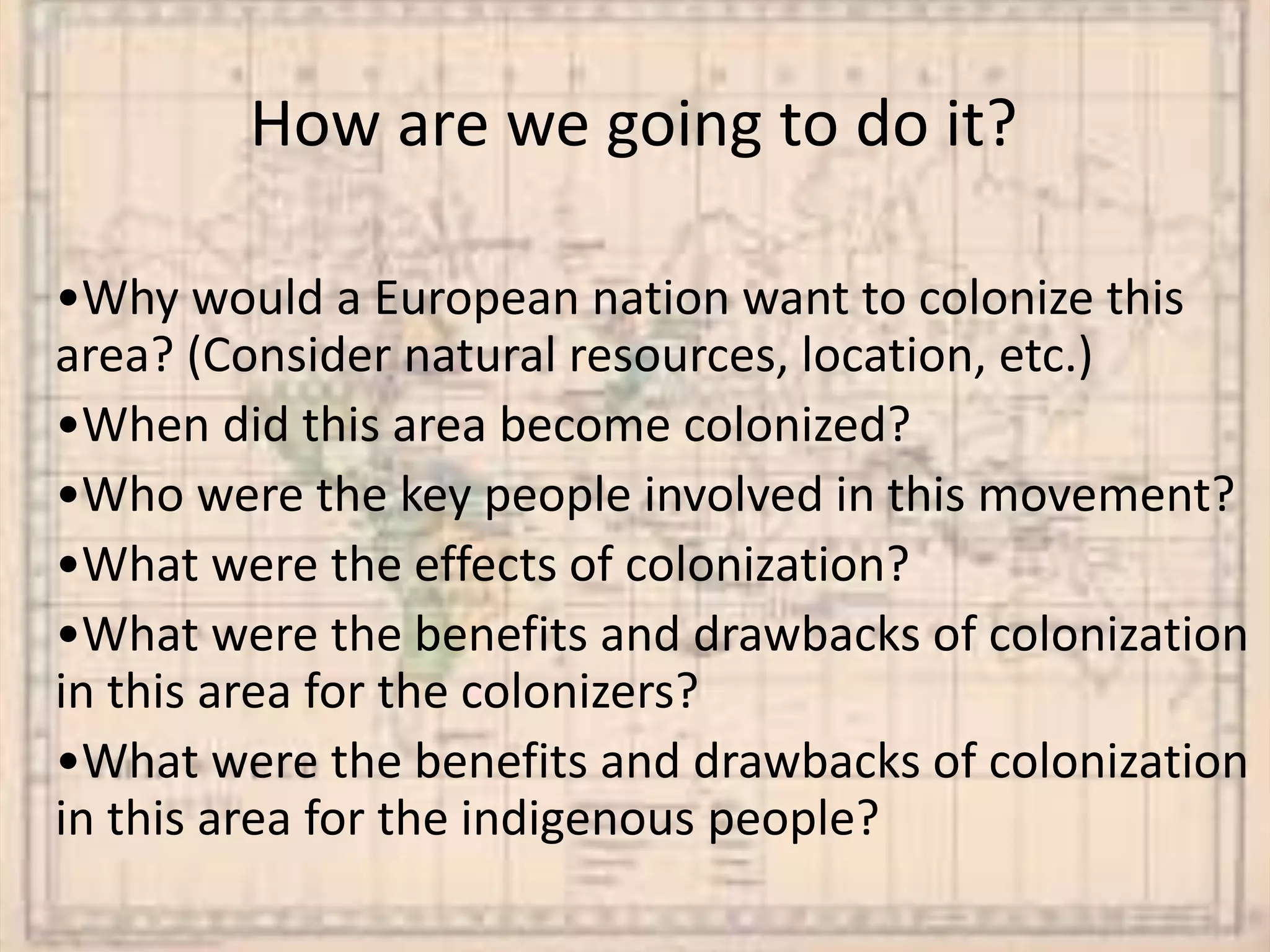 The effects of colonialism | PPTX