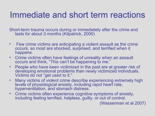 The Effects of Crime on Individuals as Victims and Perpetrators | PPT