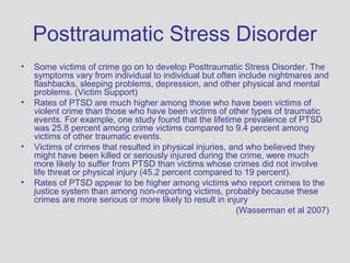 The Effects of Crime on Individuals As Victims and Perpetrators | PPT