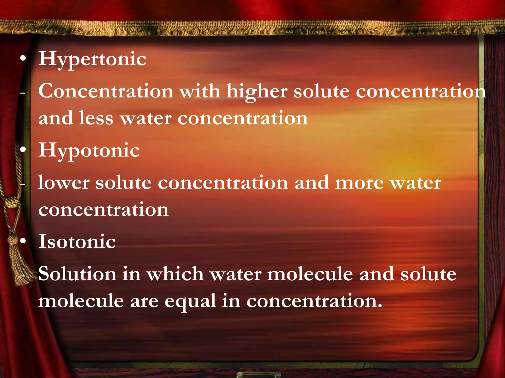 The effects of hypotonic, hypertonic and isotonic | PPTX