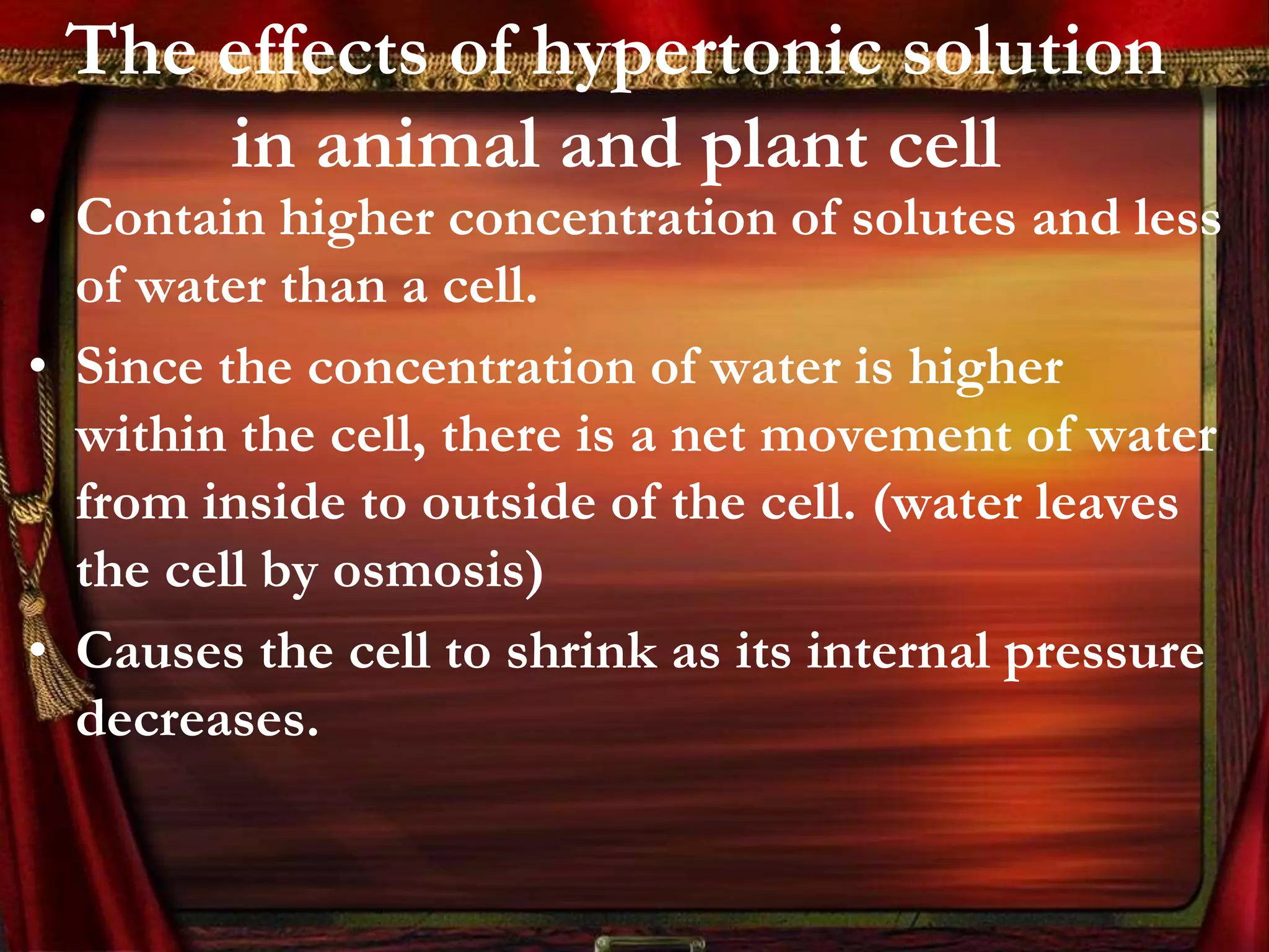The effects of hypotonic, hypertonic and isotonic | PPTX