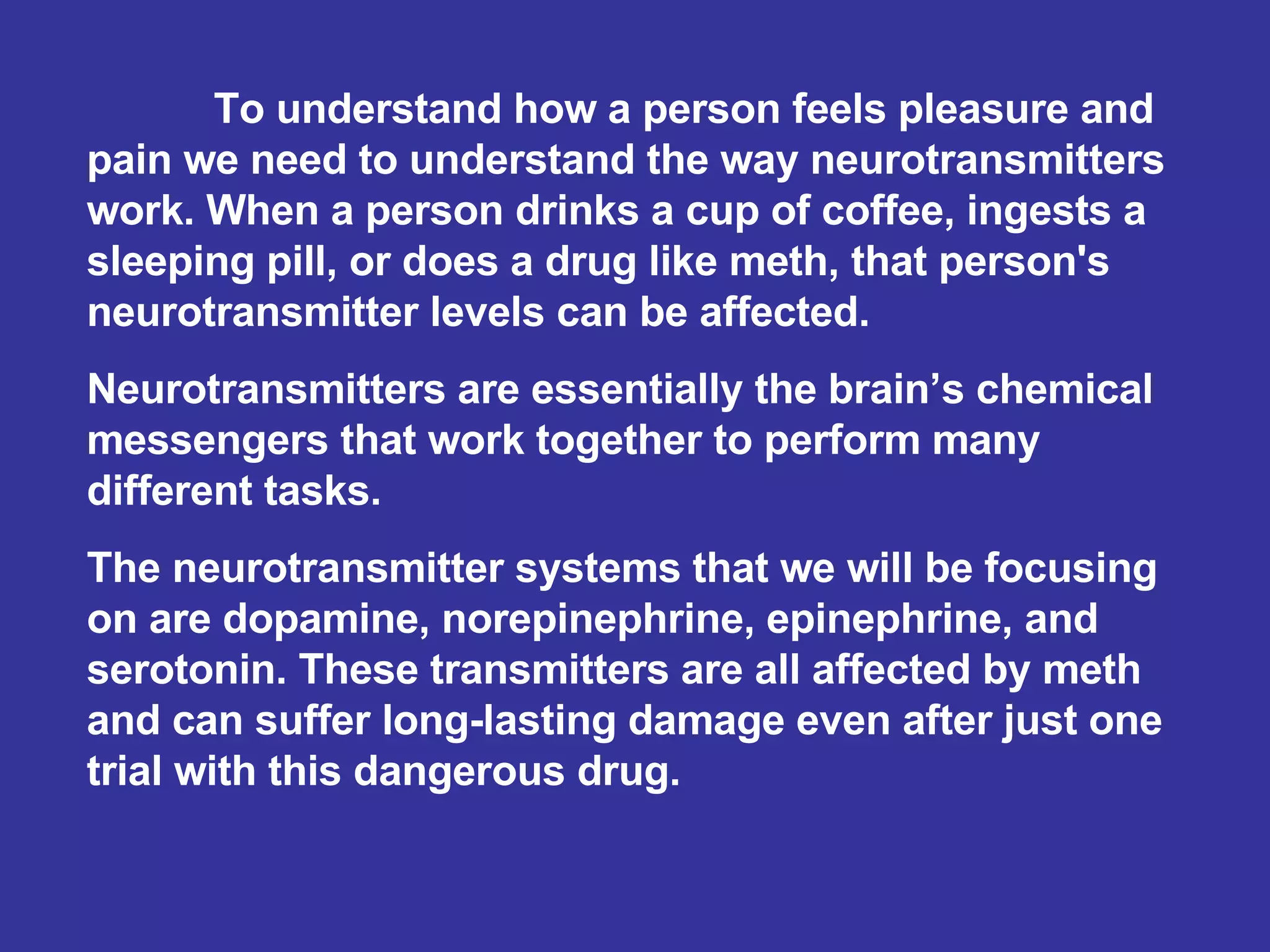 The Effects Of Methamphetamine On The Brain | PPT