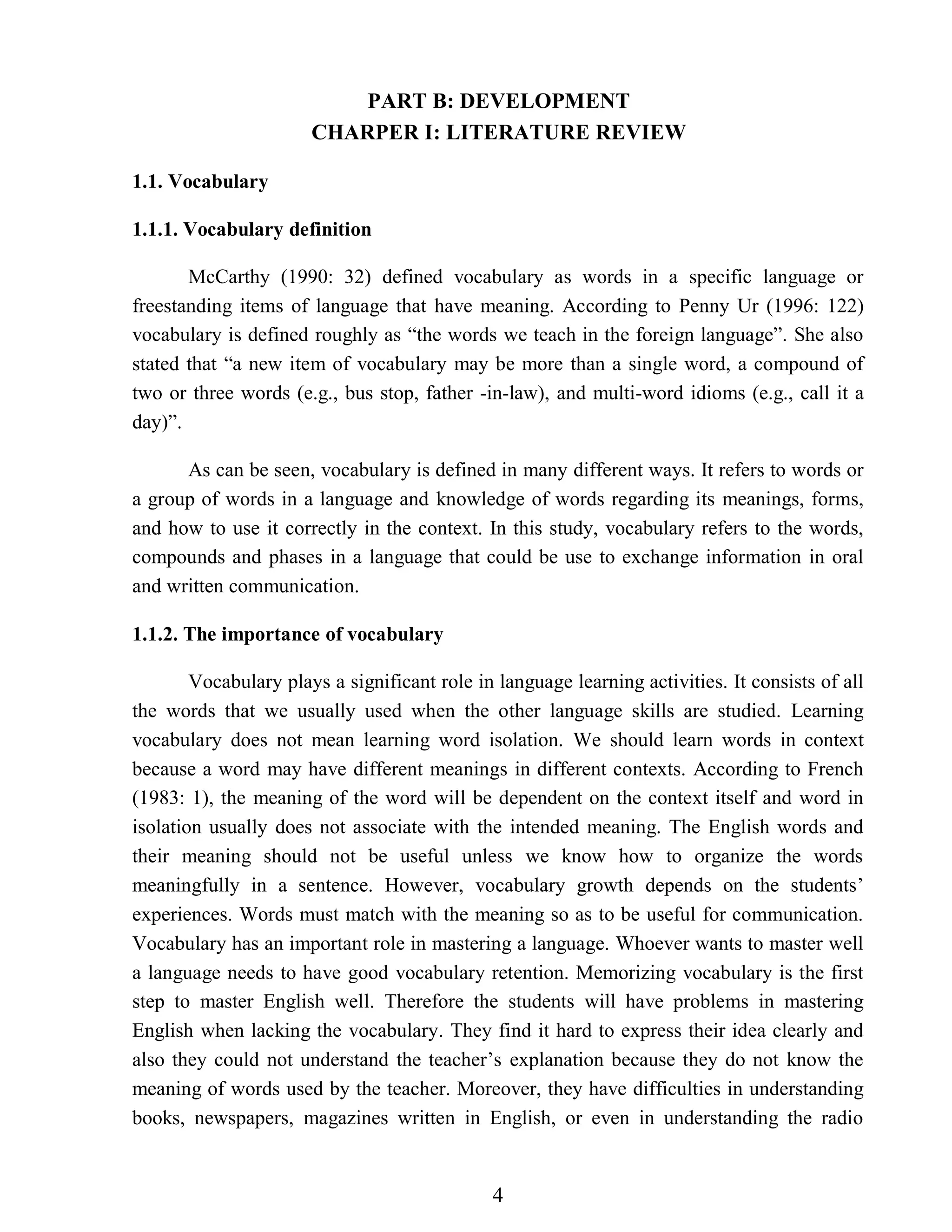The Effects of mind-mapping on the 6th graders’ vocabulary retention - An action research ...