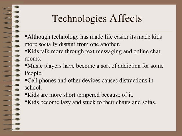 The effects of modern technology | PPT