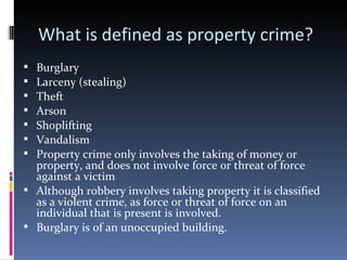 The Effects of Property Crime | PPT