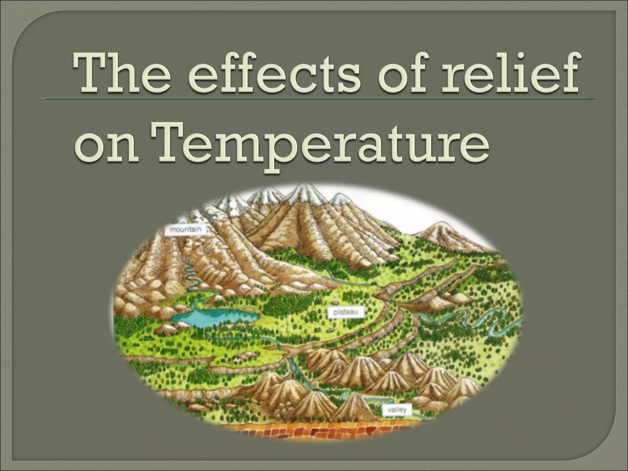 The effects of relief on. rainfall, temperature and wind | PPT