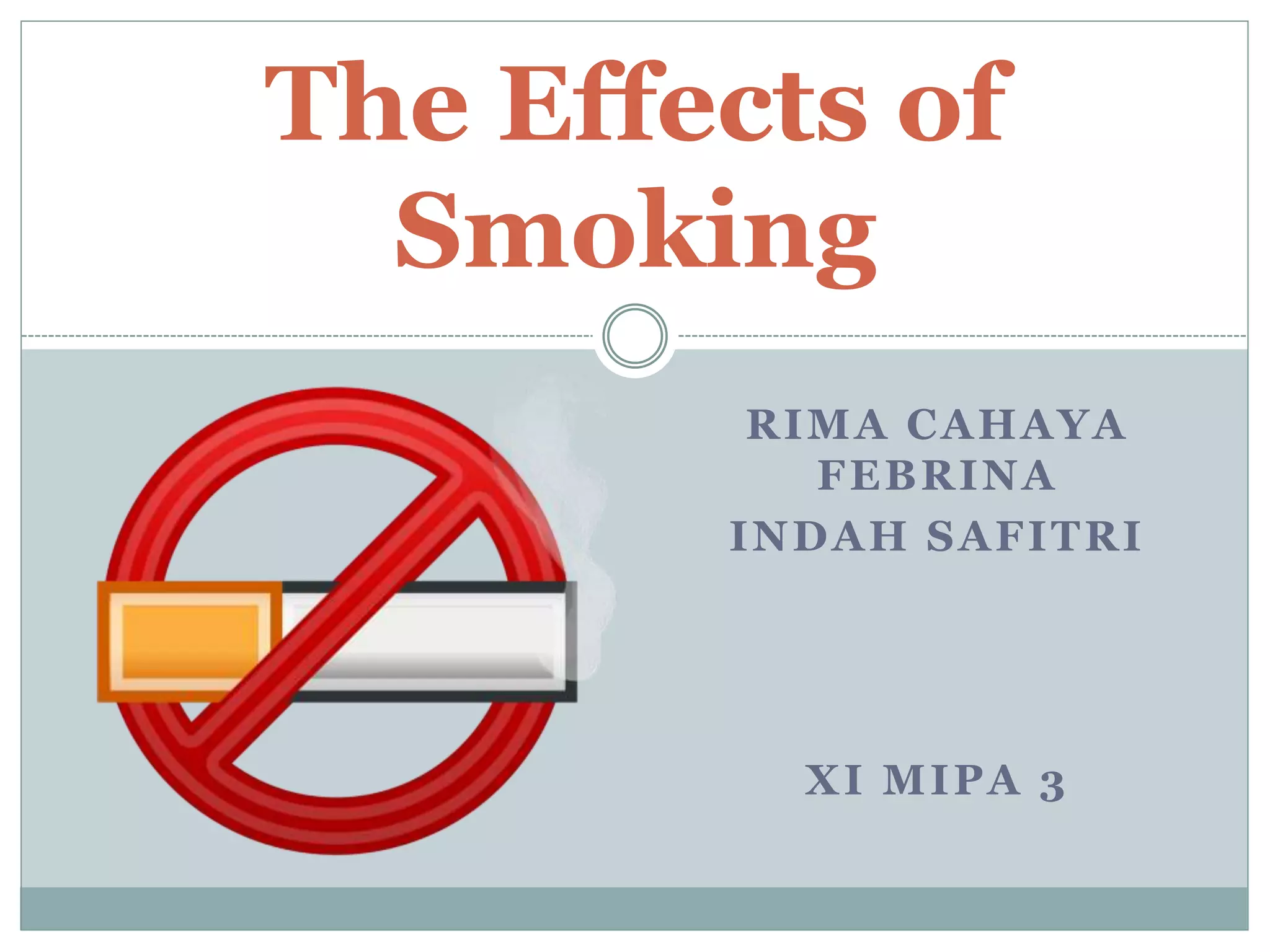 The Effects Of Smoking | PPT