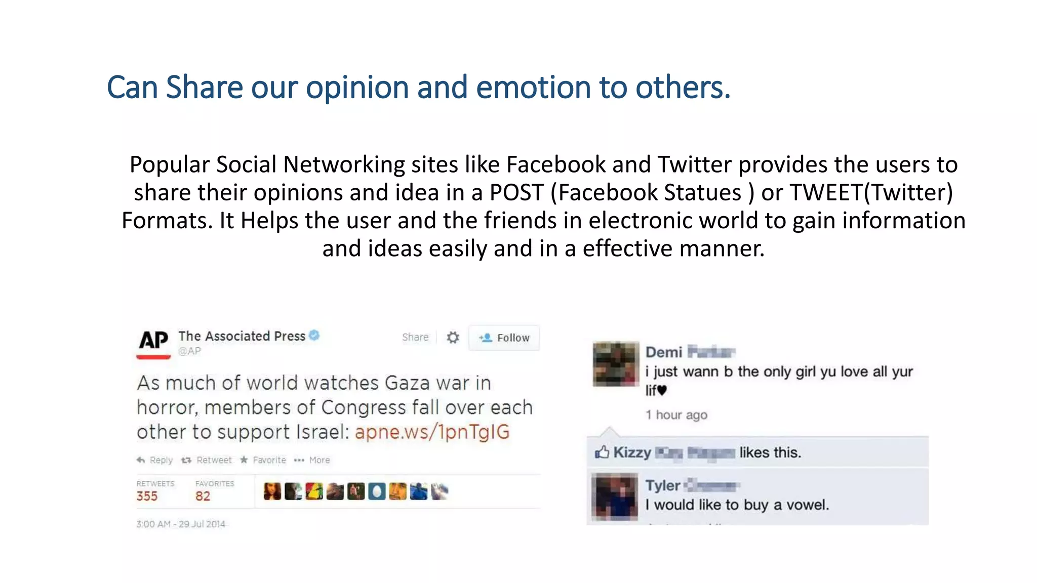 The effects of Social Networking upon society | PPTX