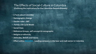 The Effects of Social Culture in Columbia | PPT