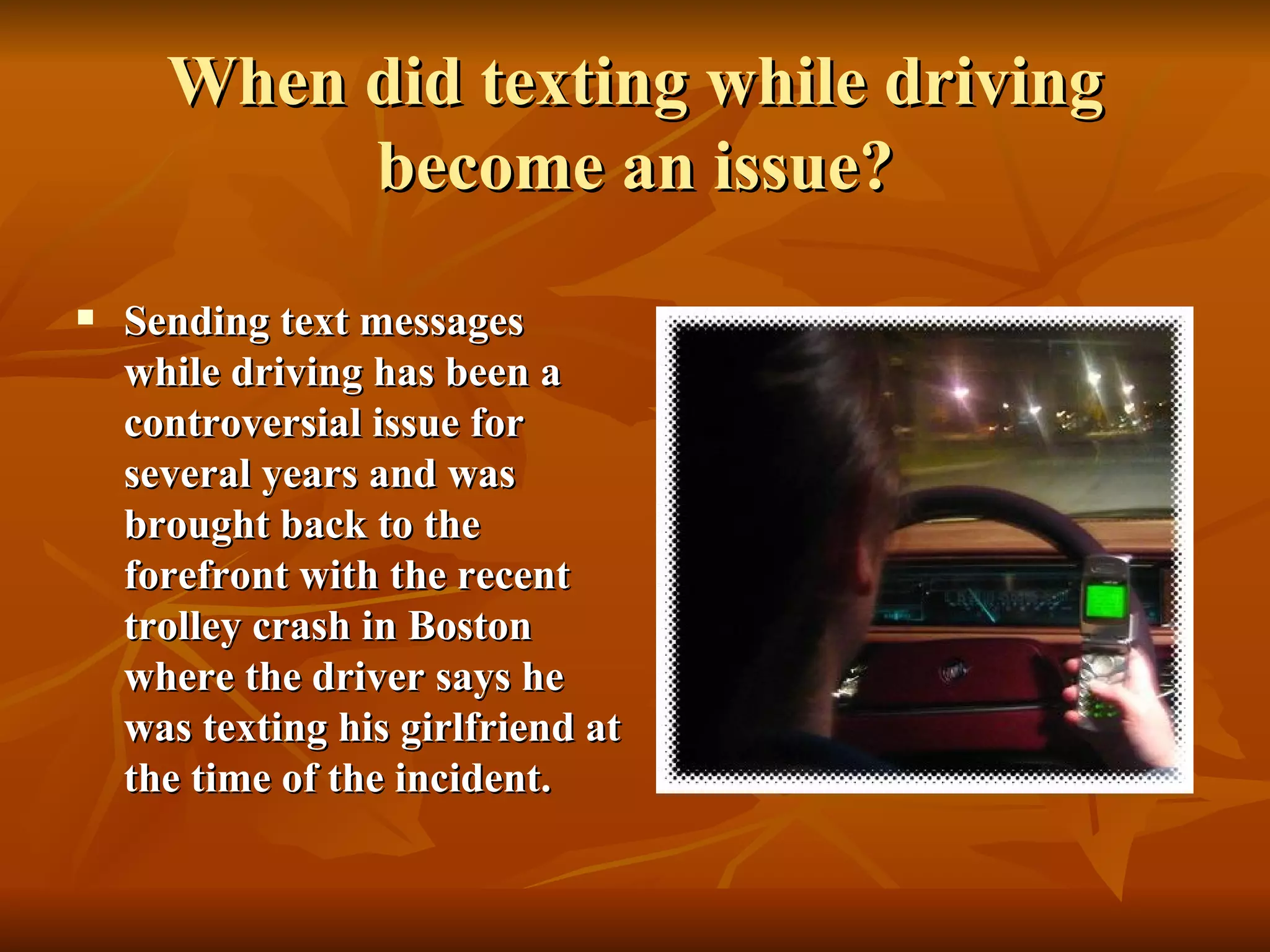 The effects of texting while driving | PPT