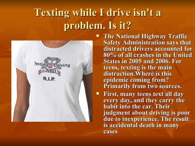 The effects of texting while driving | PPT