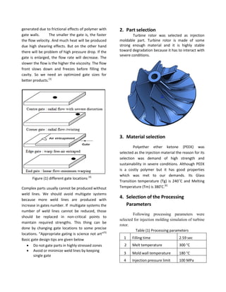 The effects of the number of gates, position of gates and dimension of ...