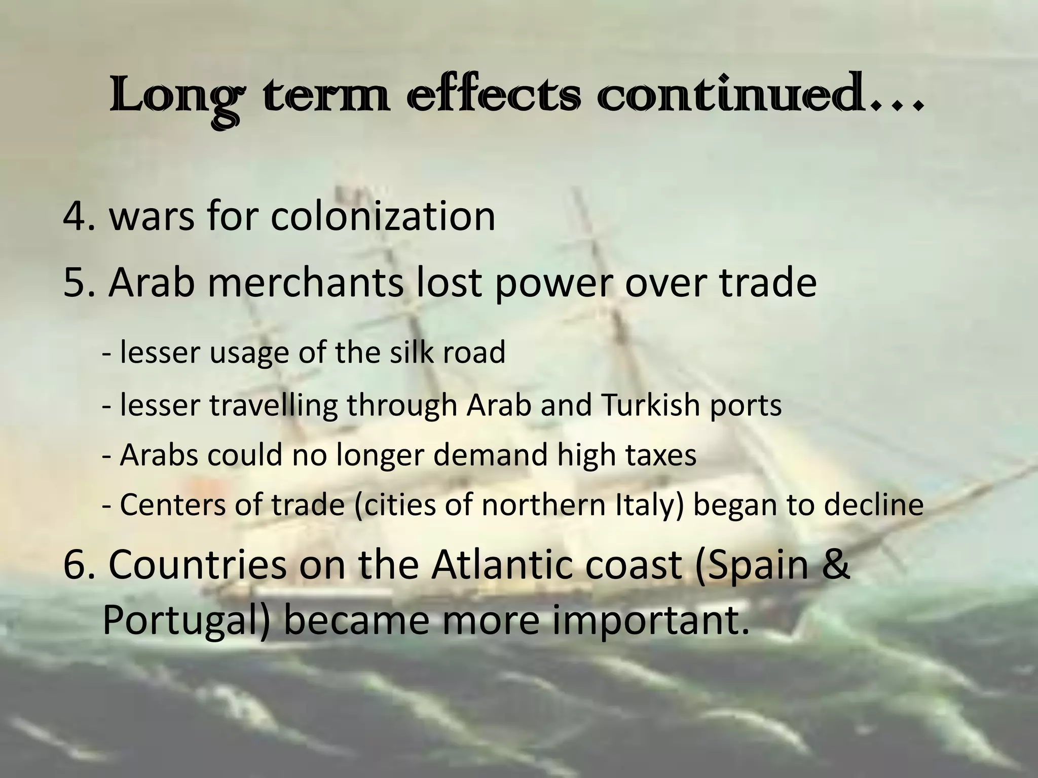 The effects of the voyages of discovery | PPTX
