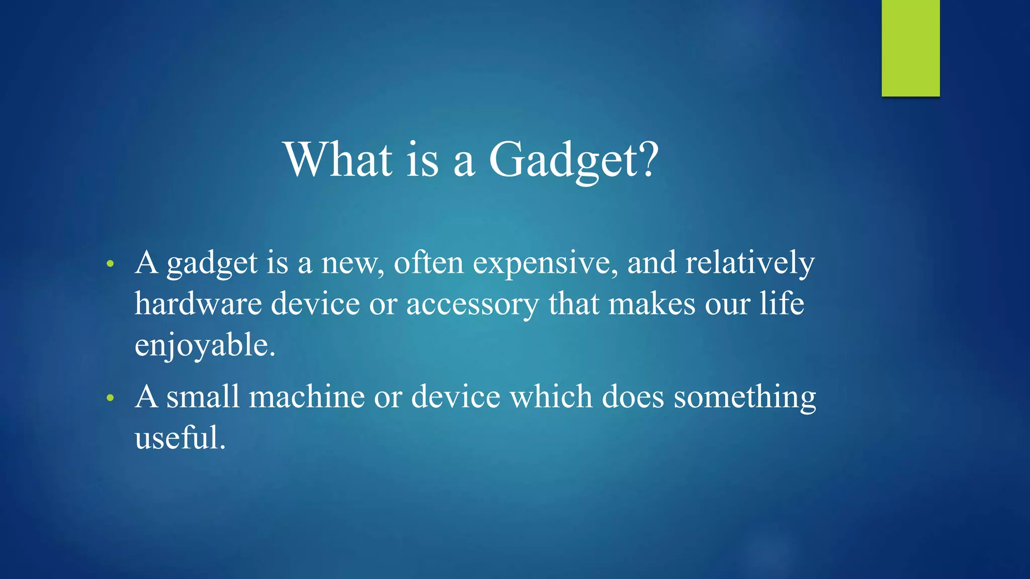 The effects of using gadgets to students | PPTX