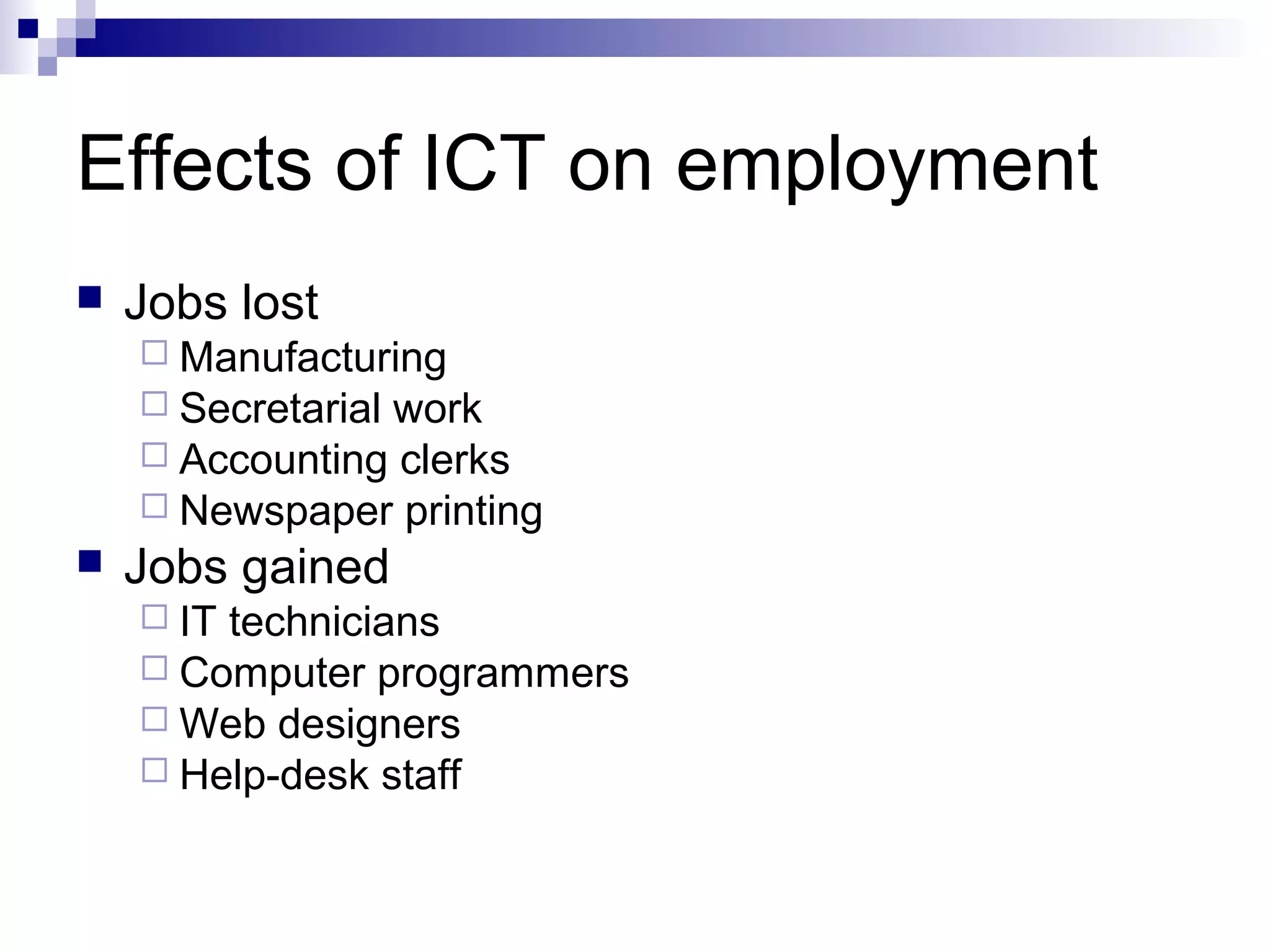 The effects of using ict | PPT