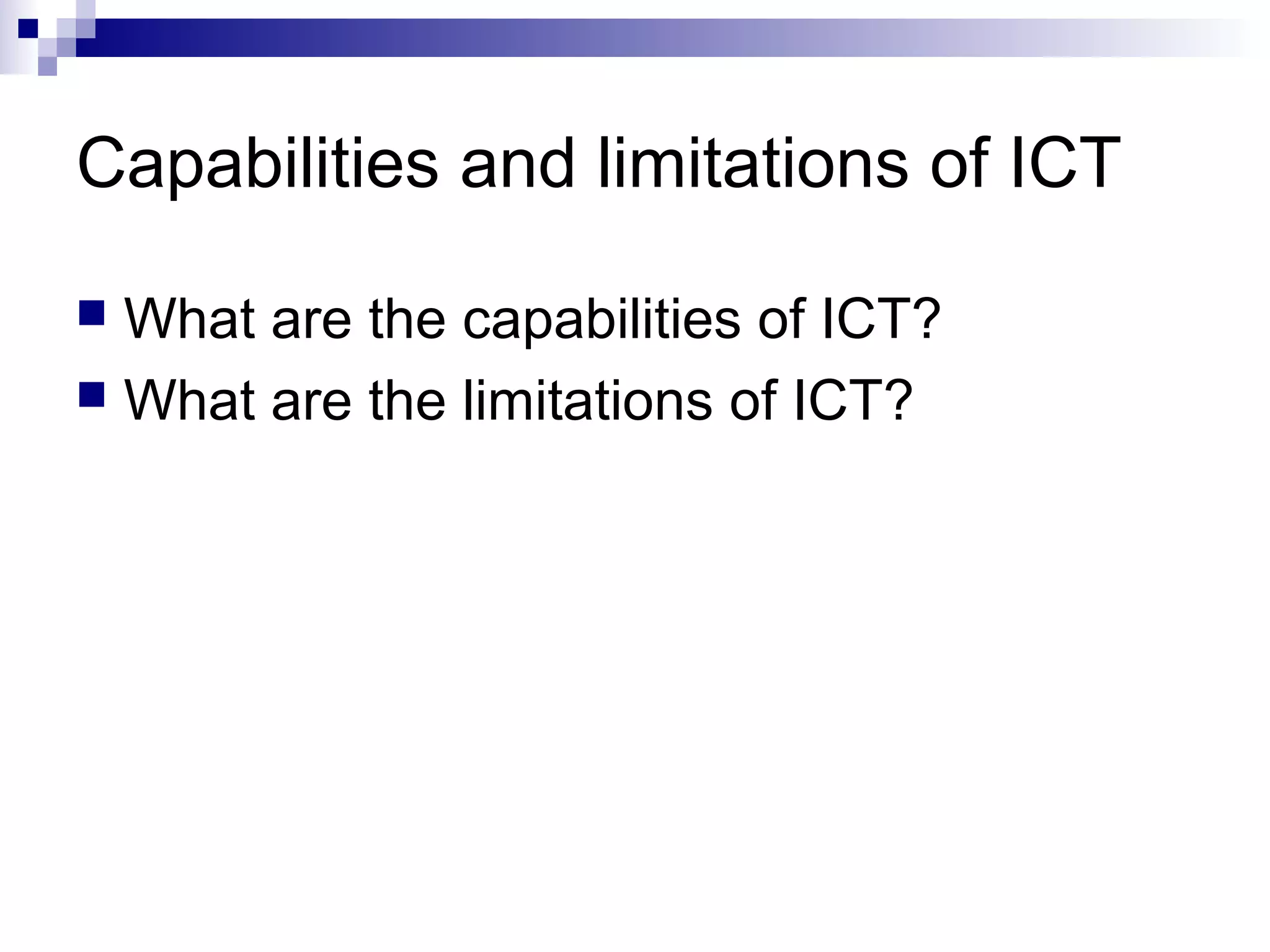 The effects of using ict | PPT