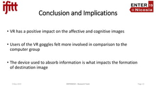 The effects of virtual reality on destination image formation | PPT