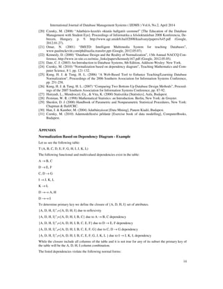 The efficiency examination of teaching of different normalization methods | PDF