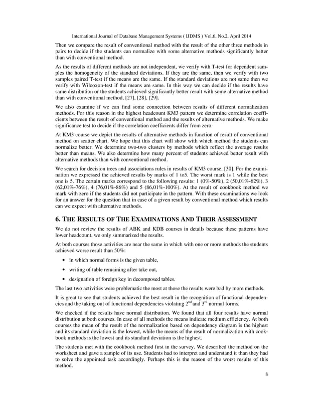 The efficiency examination of teaching of different normalization methods | PDF