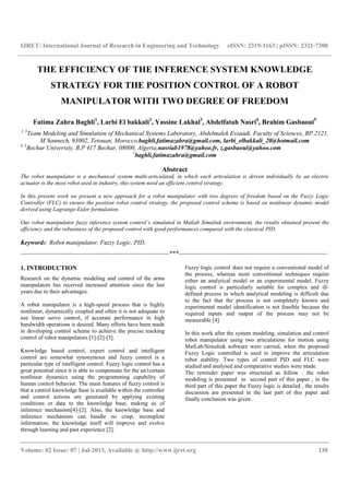 The efficiency of the inference system knowledge | PDF