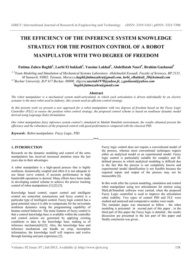 The efficiency of the inference system knowledge | PDF