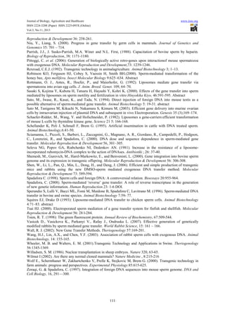 The efficiency of transgenesis by restriction enzyme mediated ...