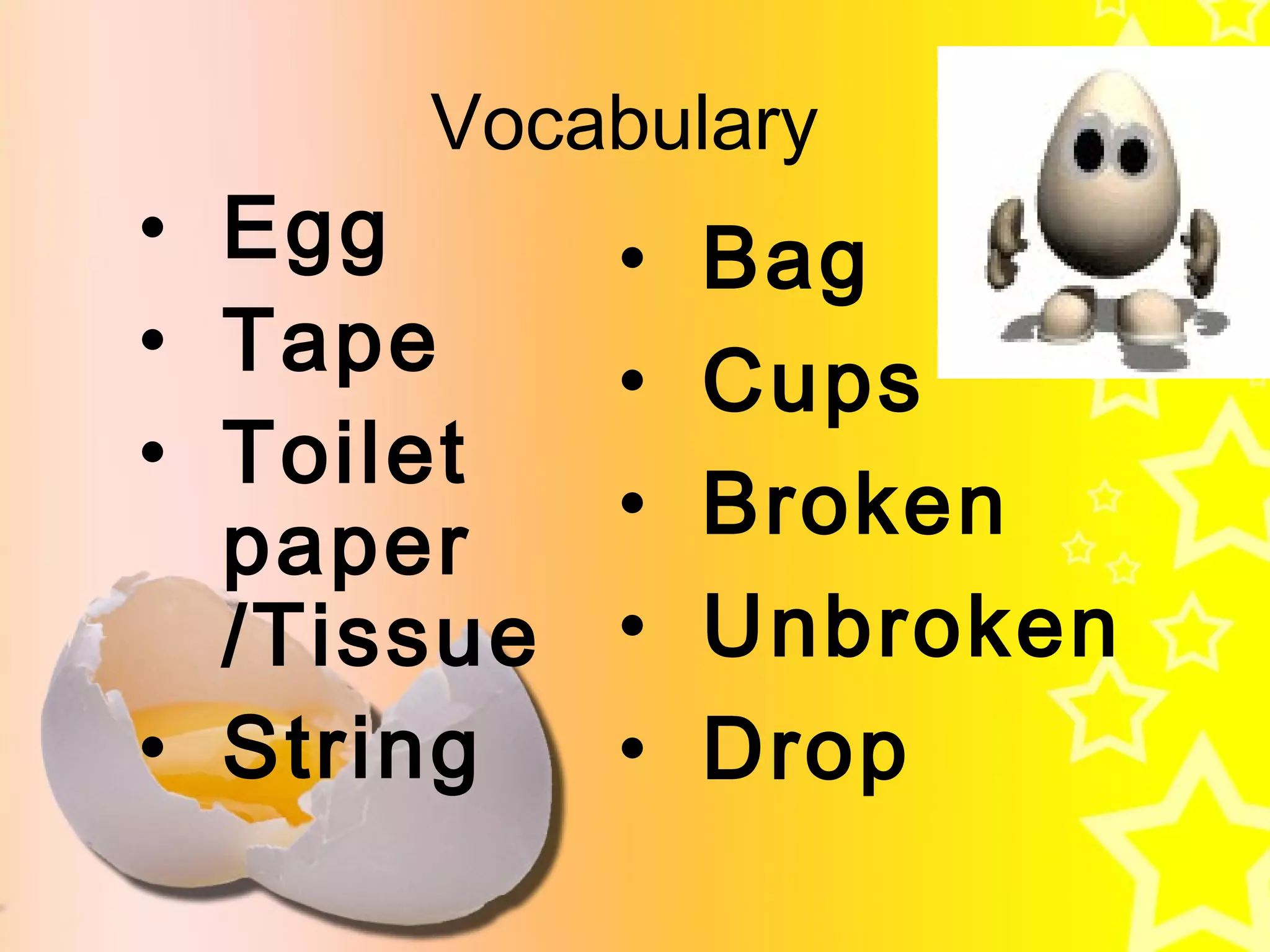 Gravity lesson: Egg drop | PPT