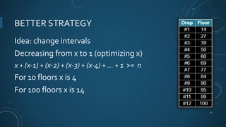 The Egg Dropping Problem | PPTX