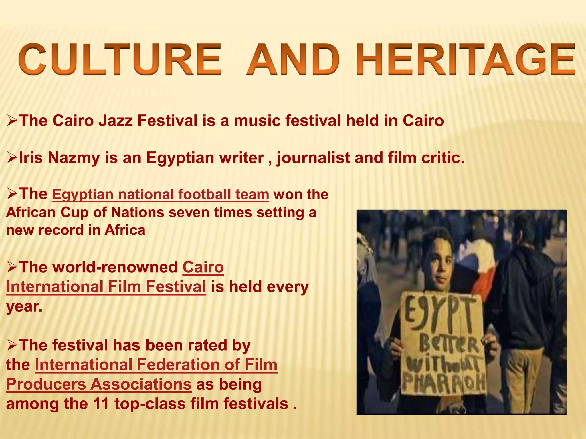 THE EGYPT-A Pharaoh Country | PPTX | Africa Travel | Travel Locations