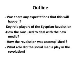 The Egyptian revolution | PPT
