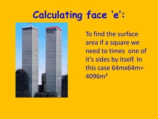Surface area and Volume of Twin Towers and Eiffel Tower | PPTX