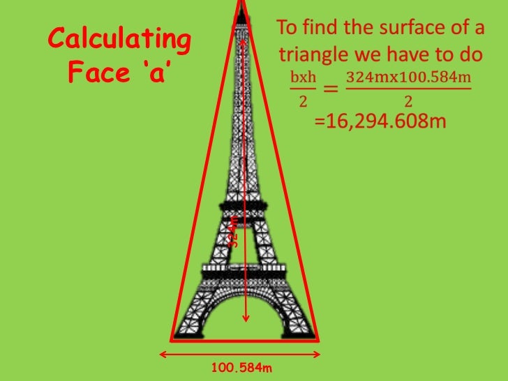 Surface area and Volume of Twin Towers and Eiffel Tower