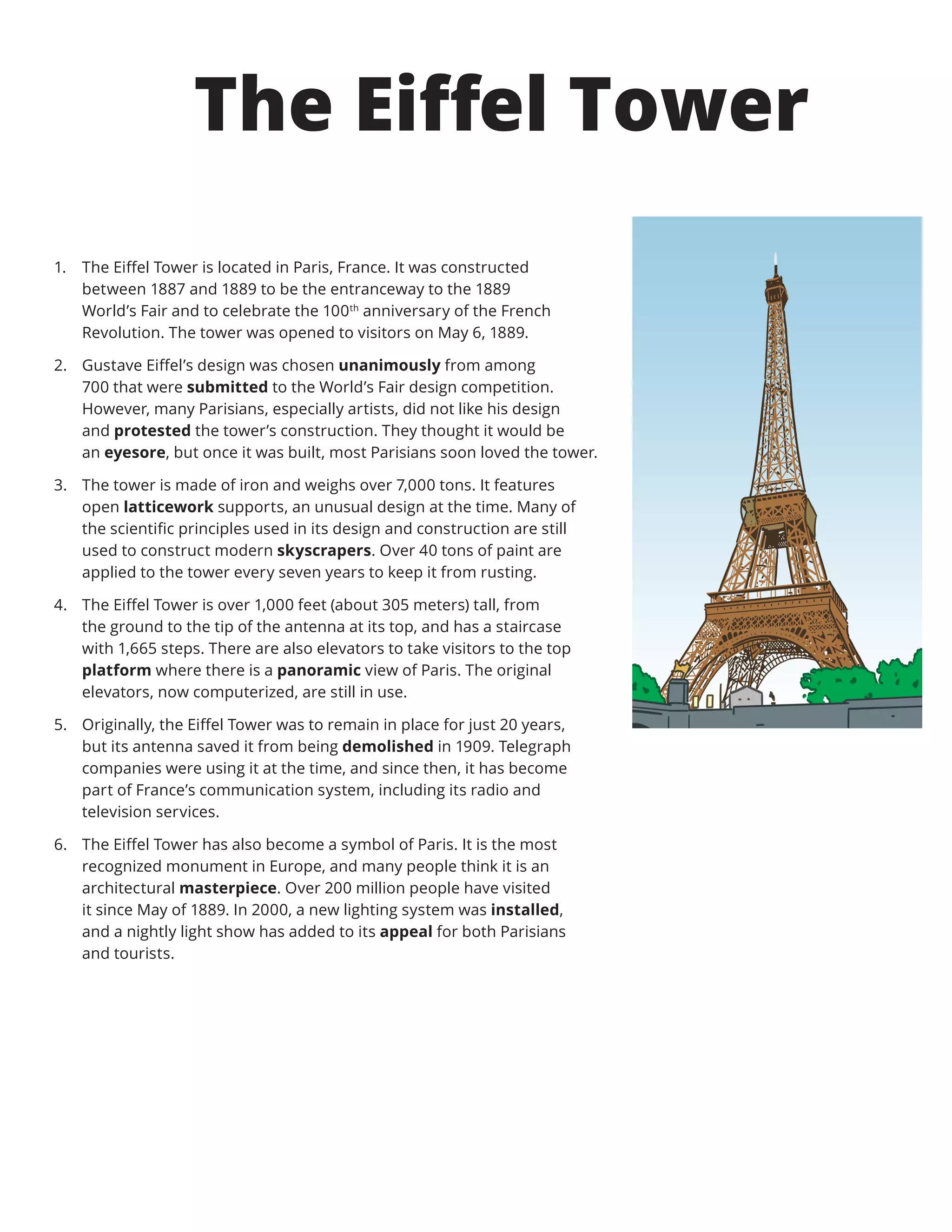 The Eiffel Tower | PDF