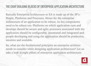 The Eight Building Blocks of Enterprise Application Architecture | PDF