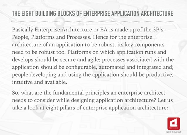 The Eight Building Blocks of Enterprise Application Architecture | PDF