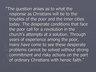 Christian Community Development 1: Eight Components | PPT