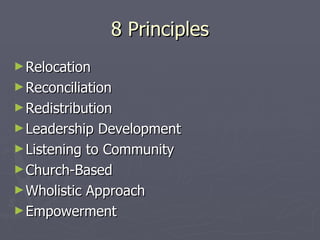 Christian Community Development 1: Eight Components | PPT