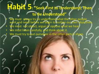 The eight habits of highly effective people | PDF