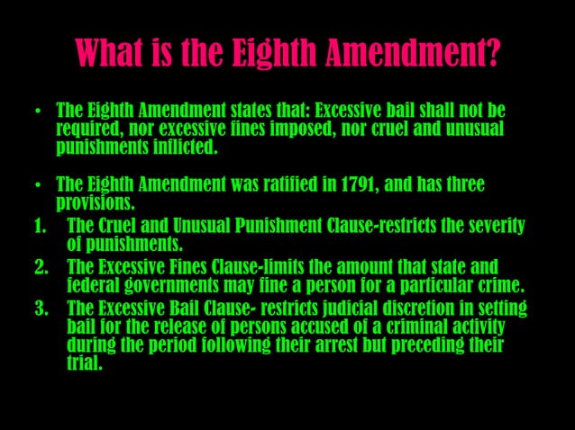 The Eighth Amendment 2 | PPTX