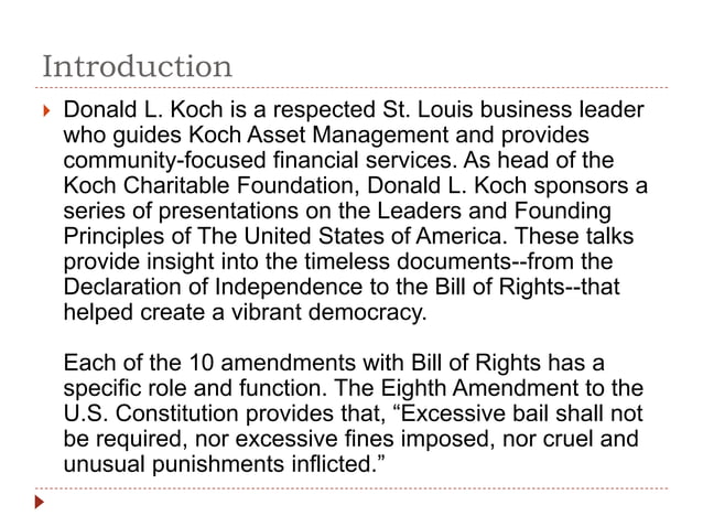 The Eighth Amendment - Protecting the Rights of Those Charged of Crime ...