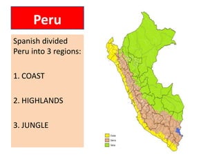 The eight natural regions of peru | PPTX