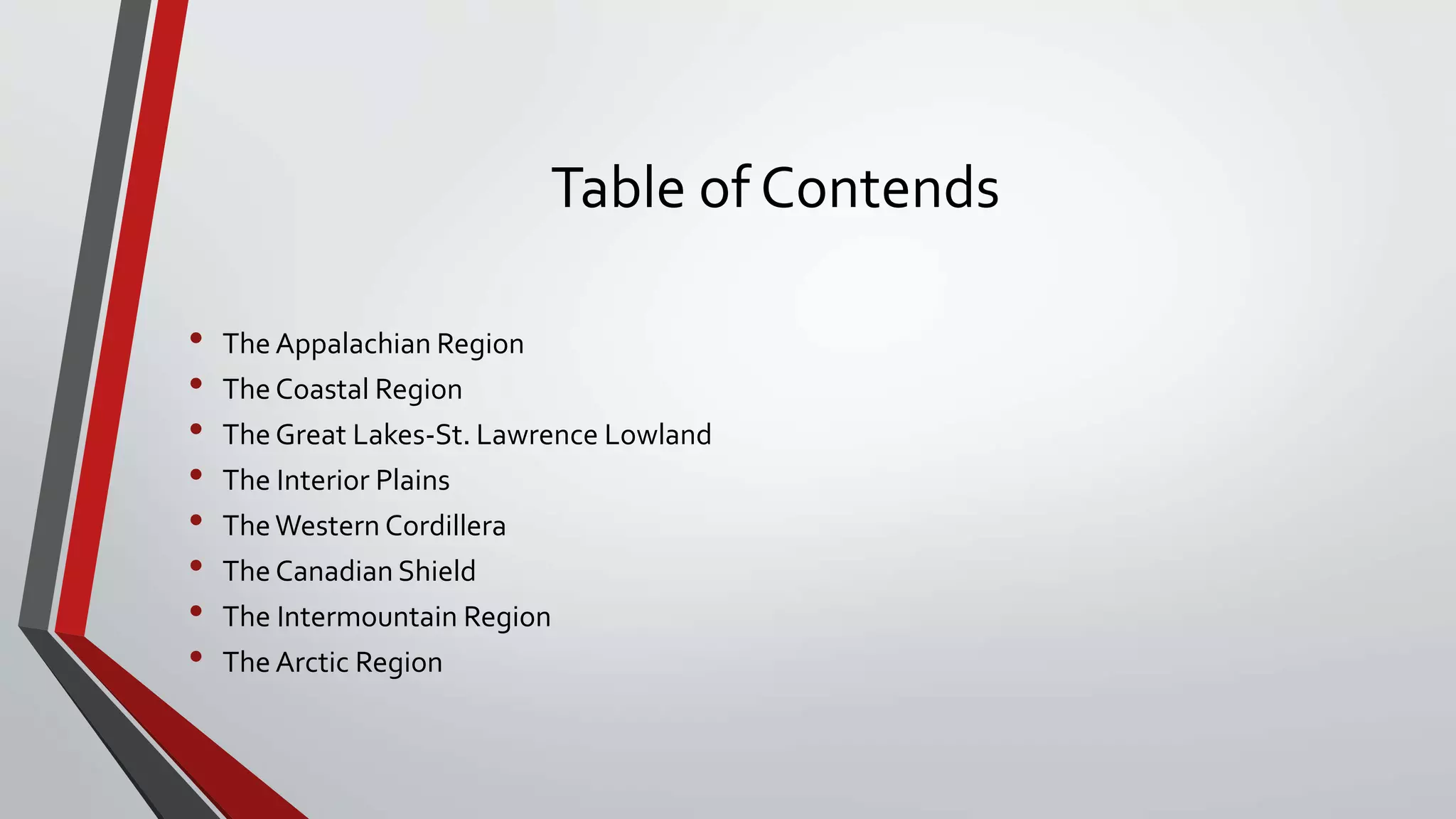The eight physical region of north america | PPTX