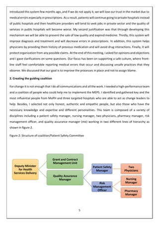 The eight step change model in practice, a case study on medication ...