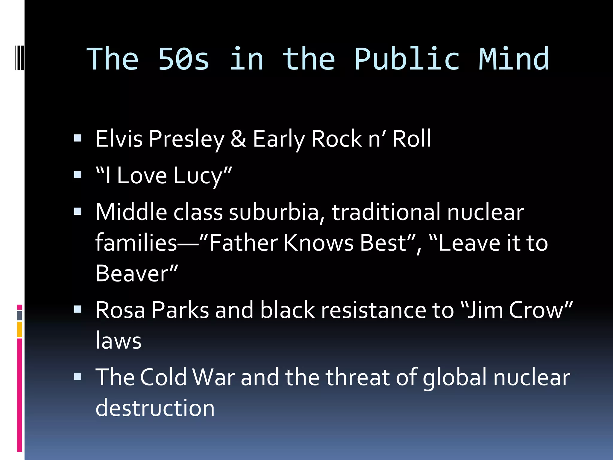 The Eisenhower Years | PPTX