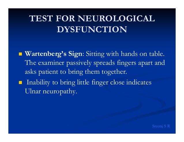 The Elbow, Examination