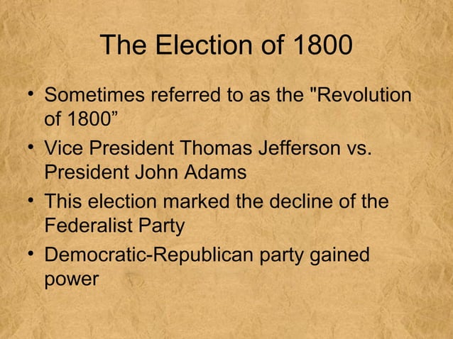 The election of 1800 2 | PPT
