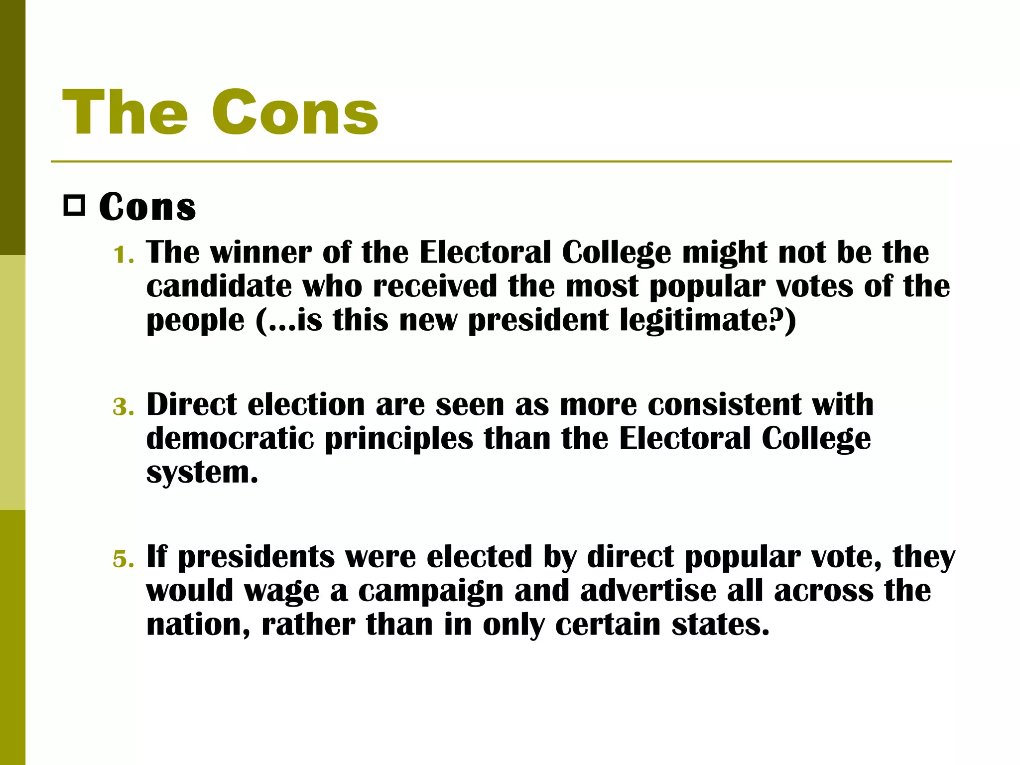 The Electoral College | PPT