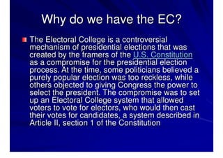The Electoral College | PPT | Free Download